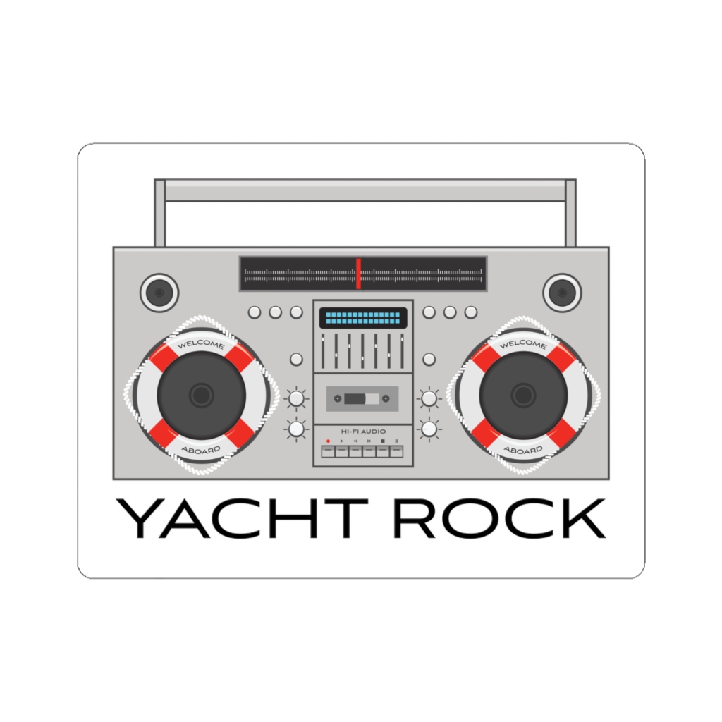 Yacht Rock Boom Box Sticker - Yacht Rock Clothing